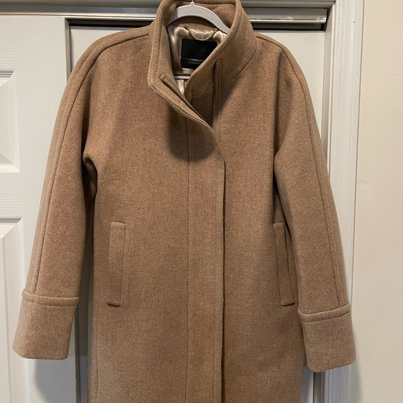J. Crew | Jackets & Coats | J Crew Tan Wool Trench Coat | Poshmark